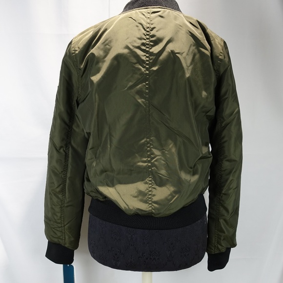Sebby | Jackets & Coats | Sebby Women Drab Bomber Jacket Olive Green ...